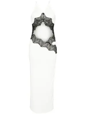 Christopher Esber Lace Insert Dress In White - 10% Off | Editorialist