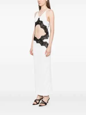 Christopher Esber Lace Insert Dress In White - 10% Off | Editorialist