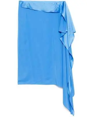Christopher Esber Crosscut Silk Midi Skirt