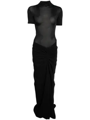 Christopher Esber Ruched Gown - Black