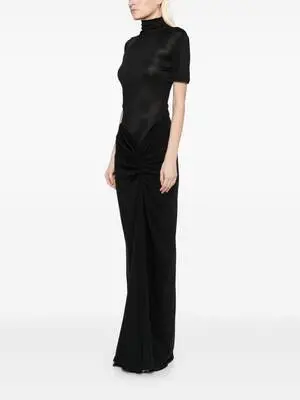 Christopher Esber Ruched Gown - Black