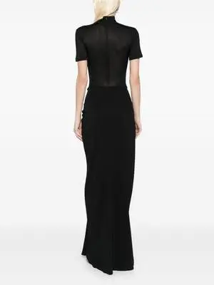 Christopher Esber Ruched Gown - Black