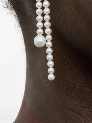 Sophie Bille Brahe La Valse Freshwater Pearl Earrings - Gold