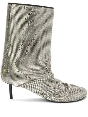 JIL SANDER Leather Boots - Grey