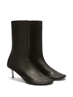 JIL SANDER 60mm Leather Ankle Boots
