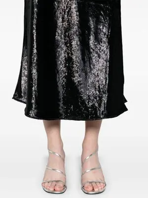 Polo Ralph Lauren Lamé Midi Skirt