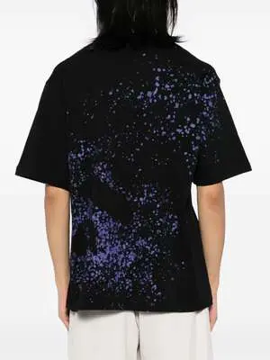A BATHING APE Spray-print Slogan T-shirt - Black