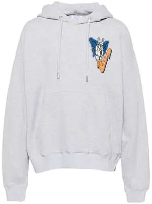 Off-White Graphic-print Hoodie - Grey