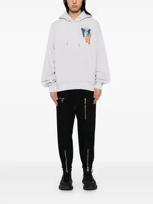 Off-White Graphic-print Hoodie - Grey