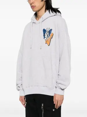 Off-White Graphic-print Hoodie - Grey