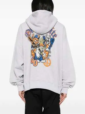 Off-White Graphic-print Hoodie - Grey