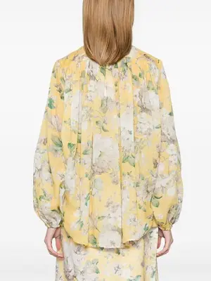 Zimmermann Acacia Scallop Shirt - Yellow