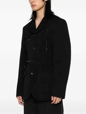 Comme Des Garçons Distressed Detail Blazer