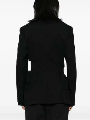Comme Des Garçons Distressed Detail Blazer