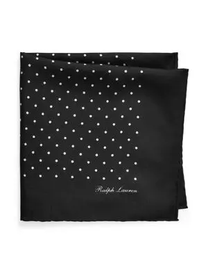 Ralph Lauren Purple Label Polka Dot-print Silk Scarf
