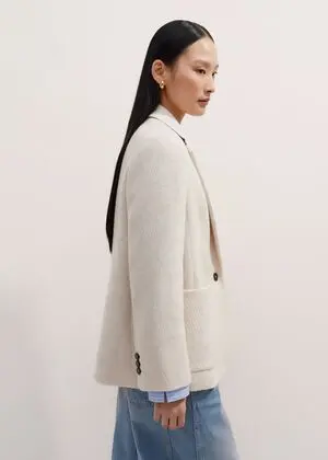 ME+EM Wool Herringbone Jacket