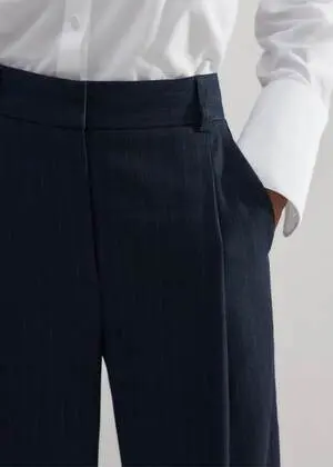 ME+EM Pinstripe Flannel Trousers