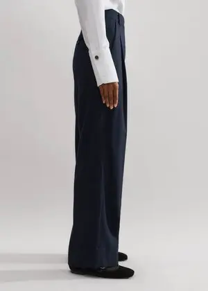 ME+EM Pinstripe Flannel Trousers