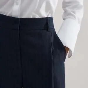 ME+EM Pinstripe Flannel Trousers