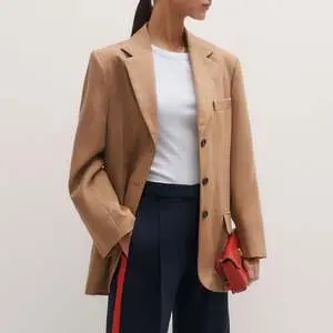 ME+EM Wool-blend Tailored Trouser With Side Stripe
