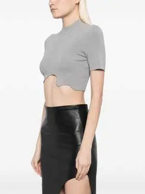 Christopher Esber Maparadita Asymmetric Ribbed Top