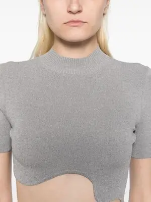 Christopher Esber Maparadita Asymmetric Ribbed Top