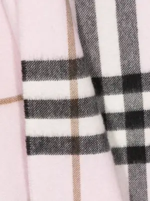 Burberry Check-pattern Cashmere Scarf - Pink
