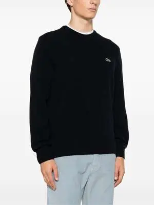Lacoste Wool Crew-neck Sweater - Blue