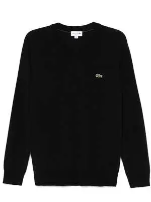 Lacoste V-neck Sweater - Black