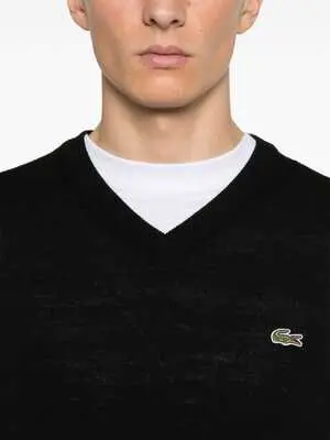 Lacoste V-neck Sweater - Black