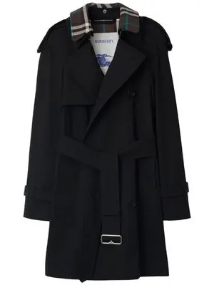 Burberry Detachable-collar Trench Coat - Black
