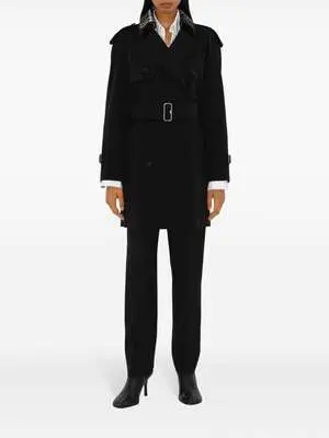 Burberry Detachable-collar Trench Coat - Black
