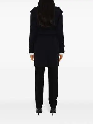 Burberry Detachable-collar Trench Coat - Black