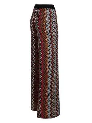 Missoni Zigzag Wide-leg Trousers - Red