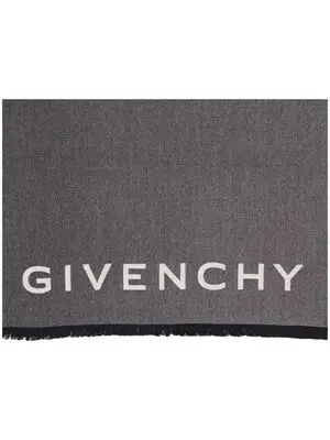Givenchy Logo Scarf - Grey