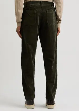 LES DEUX Kody Straight-leg Corduroy Trousers - Dark Green