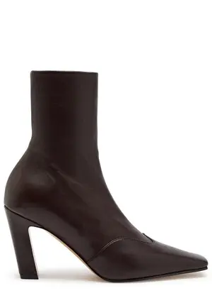 KHAITE Khaite Nevada 85 Leather Ankle Boots