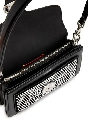 COACH Tabby 20 Crystal-embellished Leather Bag