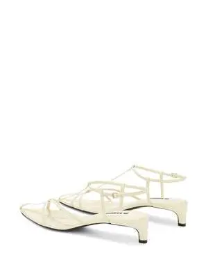 JIL SANDER Strappy Leather Sandals - White