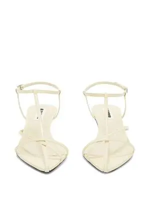 JIL SANDER Strappy Leather Sandals - White