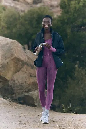 Free People Good Karma Corset Long Sleeve Onesie