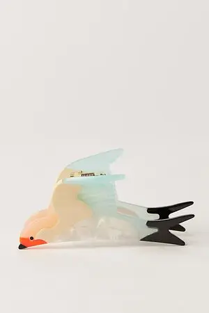 Free People Wild Animal Claw Clip - Ivory Bird