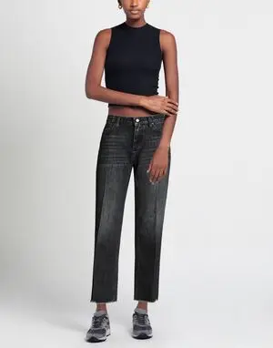 DON THE FULLER Cotton Boot-cut Jeans - Black