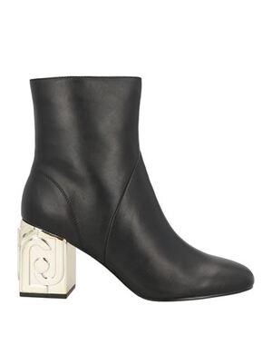 Liu Jo Leather Ankle Boots With Block Heel