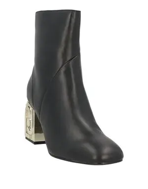Liu Jo Leather Ankle Boots With Block Heel
