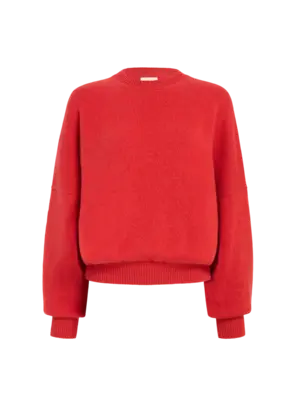 Khaite Margaux Cashmere Pullover Persimmon