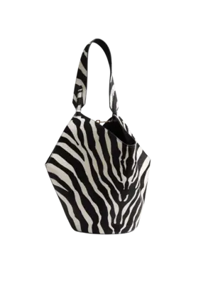 Khaite Khaite Small Lotus Tote Black/white