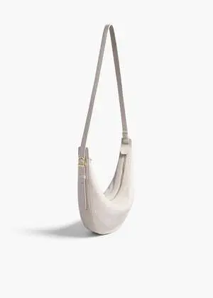 Khaite Khaite Small Augustina Crossbody Bag Light Grey