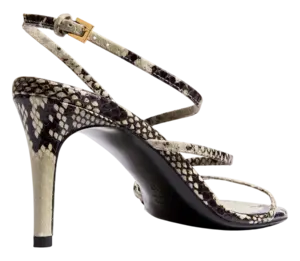 Khaite Loop Sandal In Leather - Natural