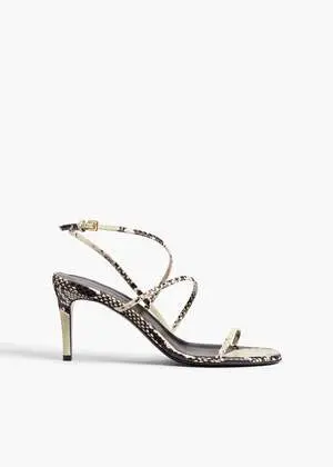 Khaite Loop Sandal In Leather - Natural